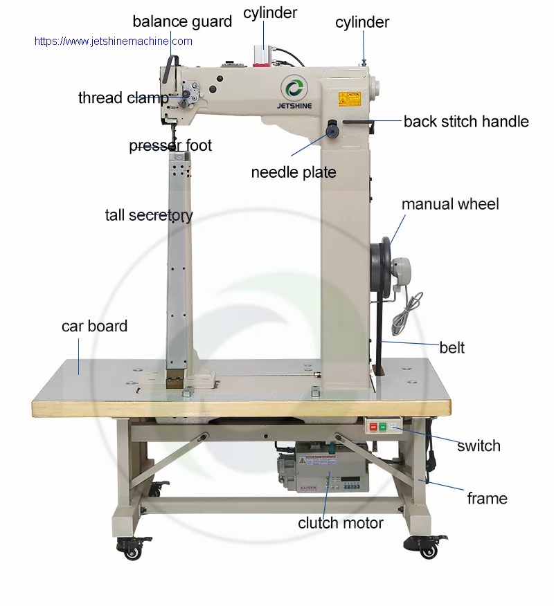 high post bed luggage bag sewing machine