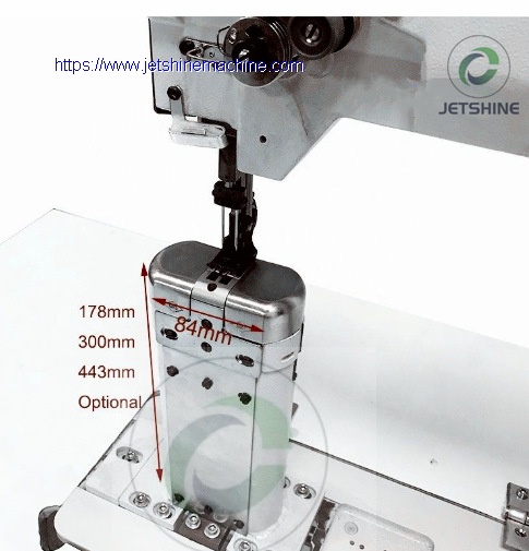 Double needle post bed heavy duty sewing machine